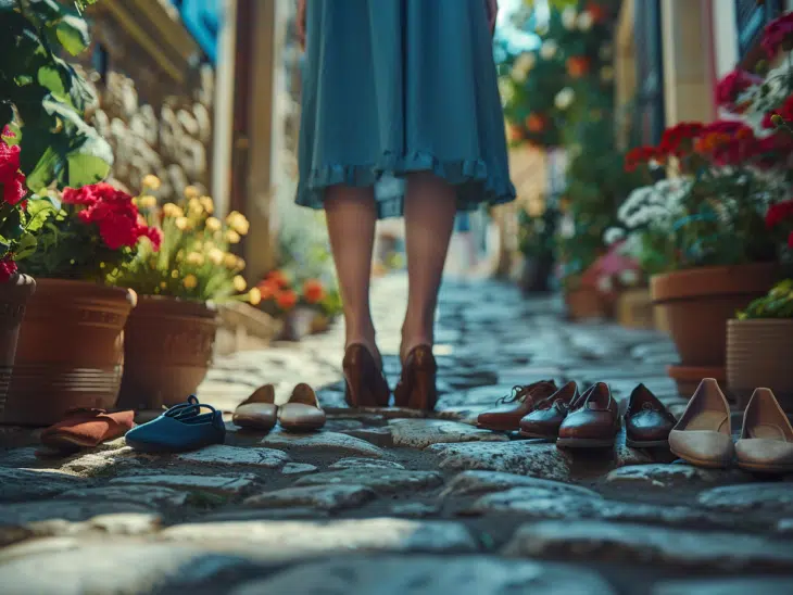 Accord parfait : chaussures idéales pour robe bleue - Conseils mode ...